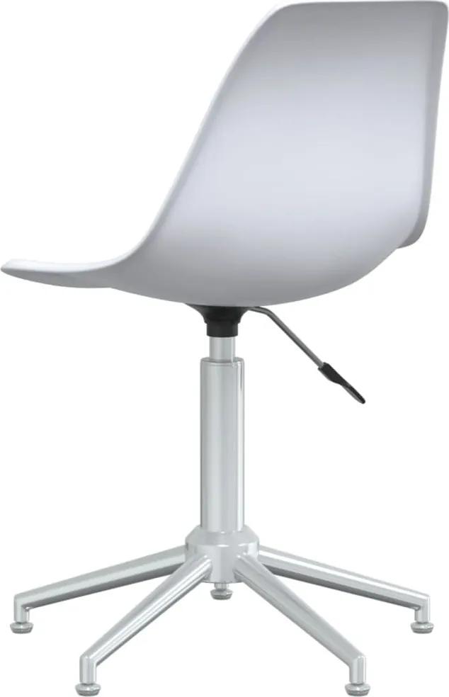 vidaXL Otočné jídelní židle 2 ks PP [338292] Barva: světle šedá