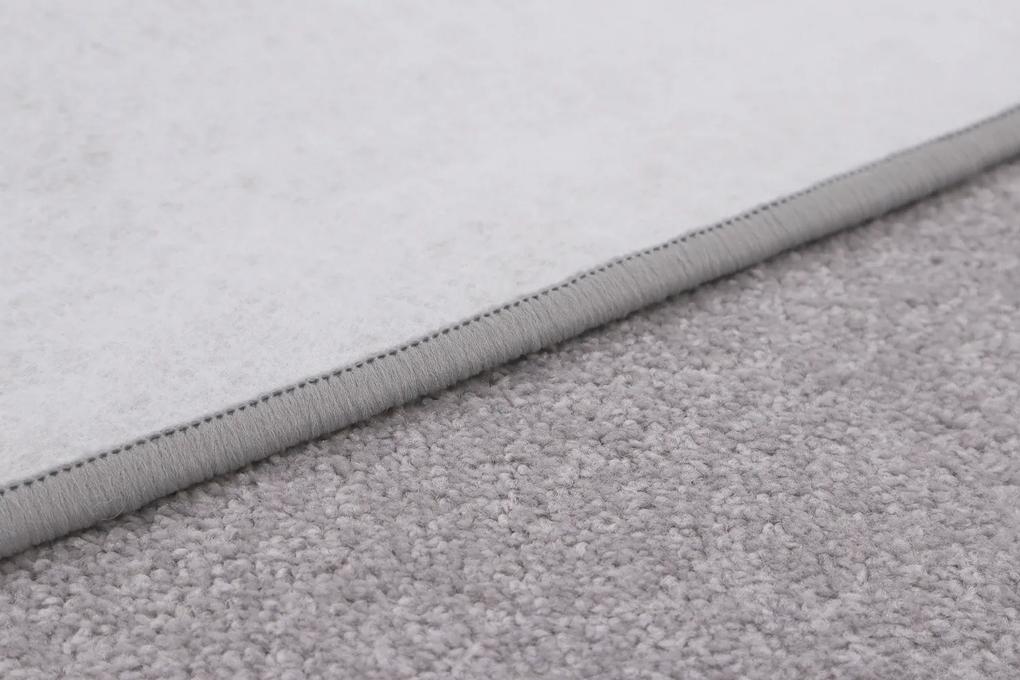 Vopi koberce Kusový koberec Eton šedý 73 čtverec - 400x400 cm