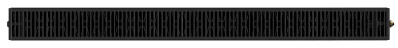Mexen, Plochý panelový radiátor Mexen CVF22 600 x 1500 mm, spodní připojení, 2374 W, černý - W622F-060-150-70
