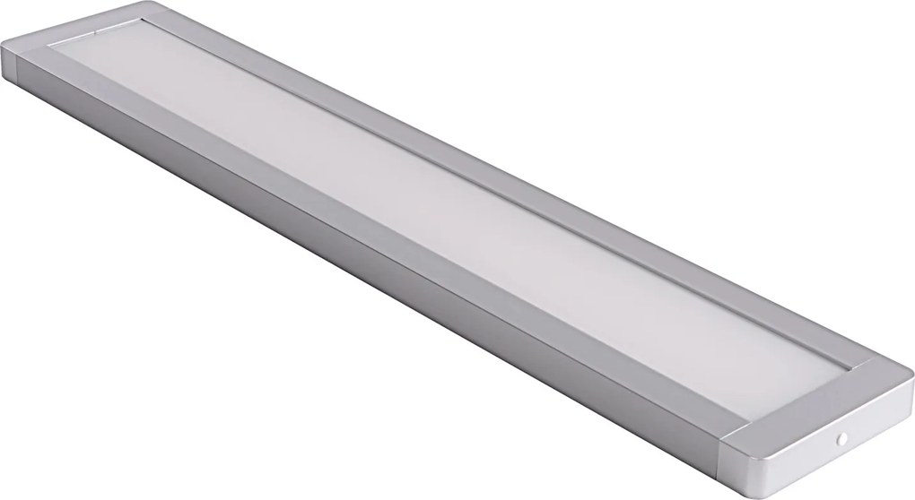 Přisazené LED svítidlo ALENA, 35 W, 3000 lm, 4000 K, stříbrná, 84,7 x 16,1 cm
