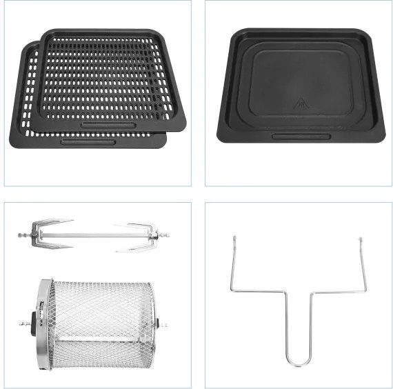 Aigostar - Horkovzdušná trouba 1400W/230V 12l černá