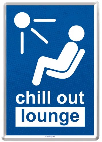 Postershop Plechová pohlednice - Chill out Lounge!