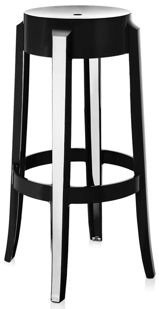 Kartell barové židle Charles Ghost (výška 75 cm)