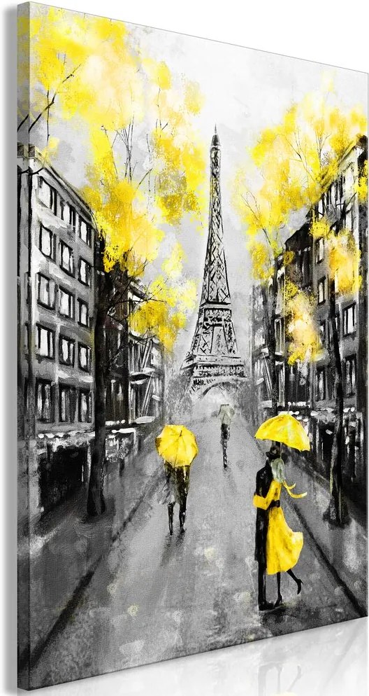 Obraz město Paříž se žlutým kontrastem - Paris Rendez-Vous