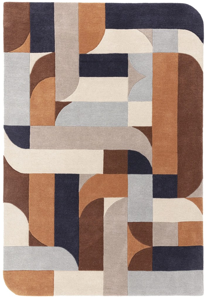 Tribeca Design Kusový koberec Blondie Klotski Terracotta Rozměry: 200x300 cm