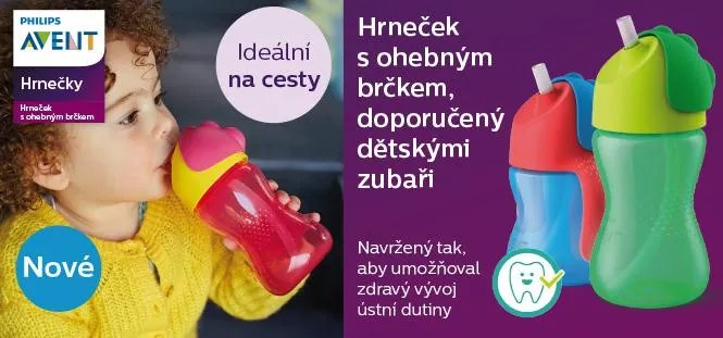 Avent Hrneček s ohebným brčkem 200 ml Dívka