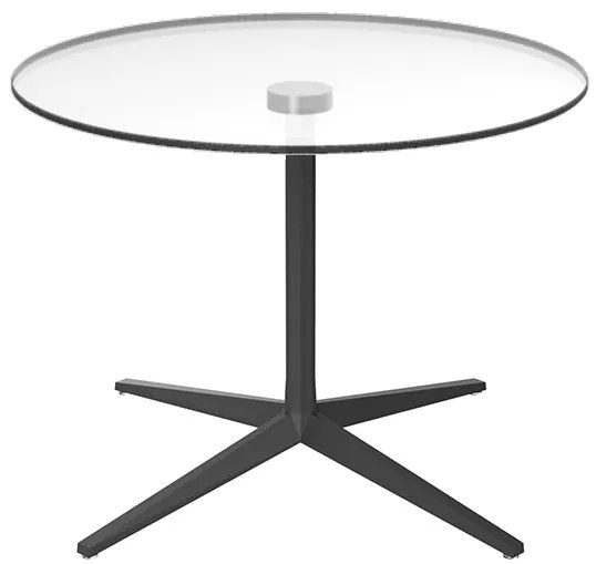 VONDOM - Kulatý stůl FAZ skleněná deska Ø100 cm