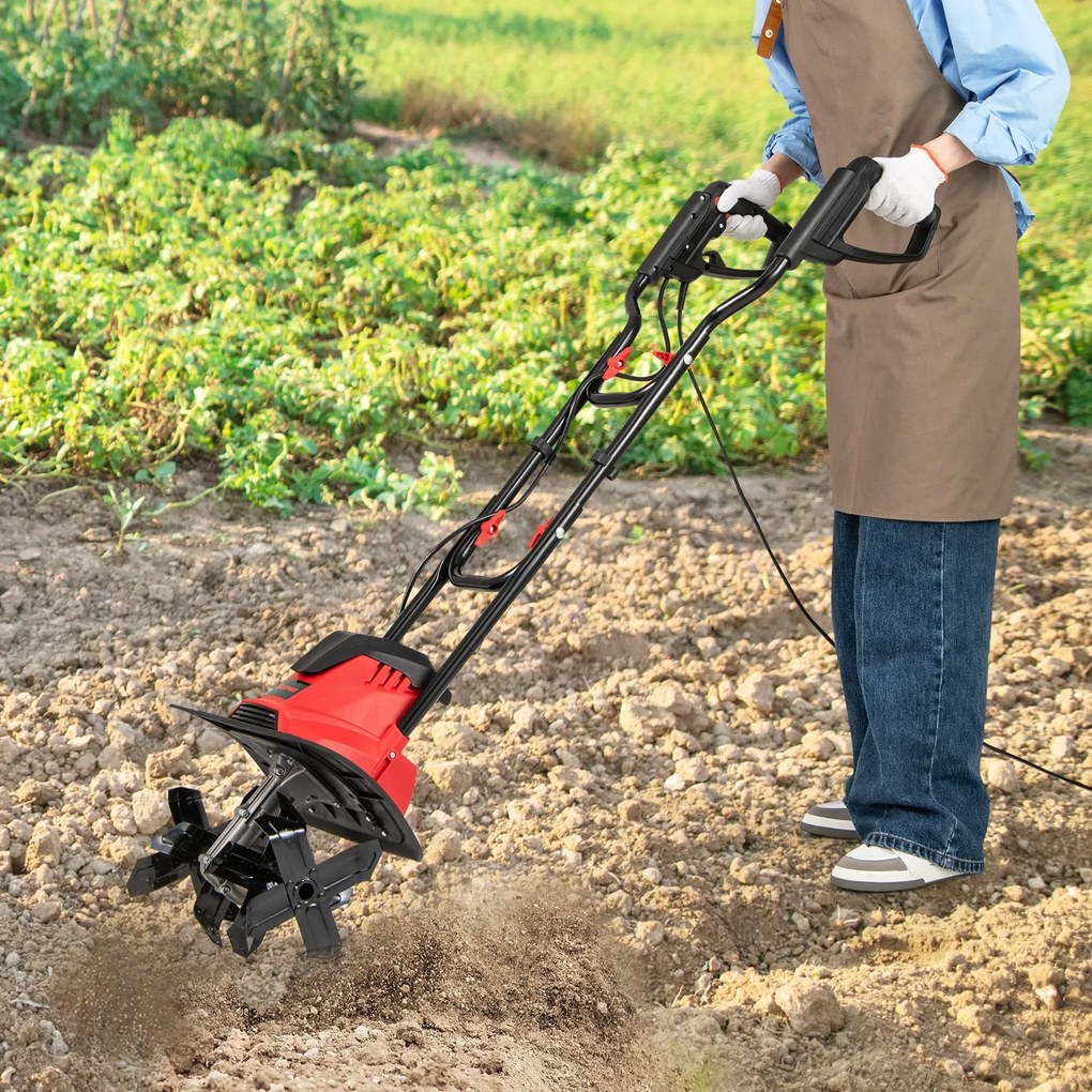 Costway Elektrický kultivátor 1200 W | Pracovní šířka 36 cm | Pracovní hloubka