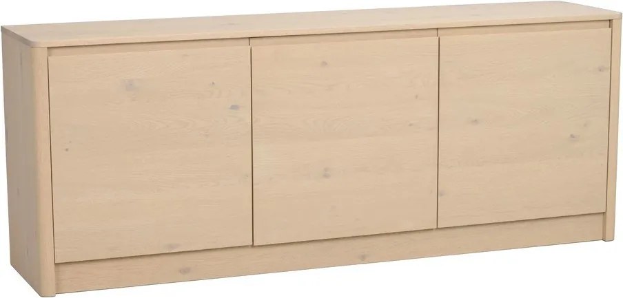 Komoda v dekoru dubu ve světle přírodní barvě 180x70x40 cm Melstone – Rowico