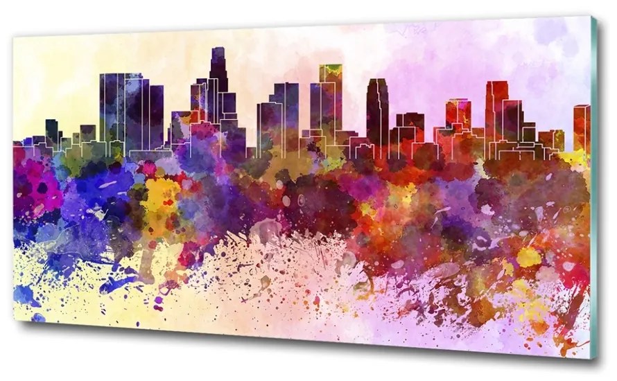 Wallmuralia Foto-obrah sklo tvrzené Los Angeles barvy 100x50