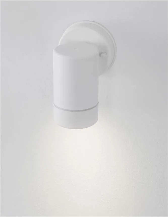 NV 9010601 Venkovní nástěnné svítidlo LIMBIO bílý ABS skleněný difuzor GU10 1x7W bez žárovky IP44 světlo dolů - NOVA LUCE