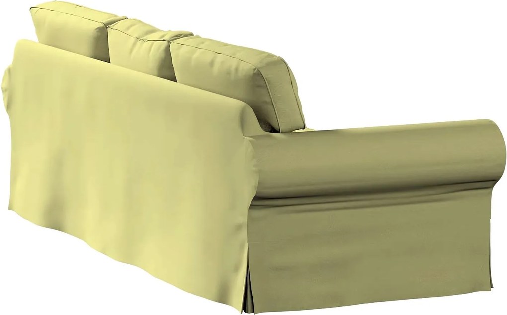 Potah na pohovku IKEA  Ektorp 3-místná, rozkládací STARÝ MODEL PIXBO barva zelená látka lesklé, sametová