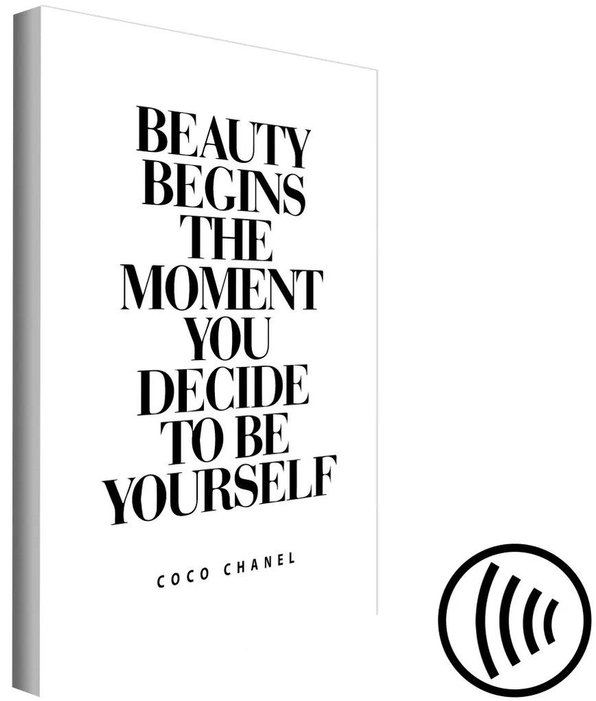 Obraz Krása - Citát od Coco Chanel (1 díl) - Čb provedení