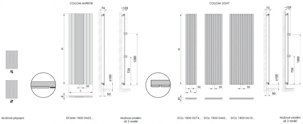 Isan Collom Mirror 1800 x 602 mm DCMM18000602