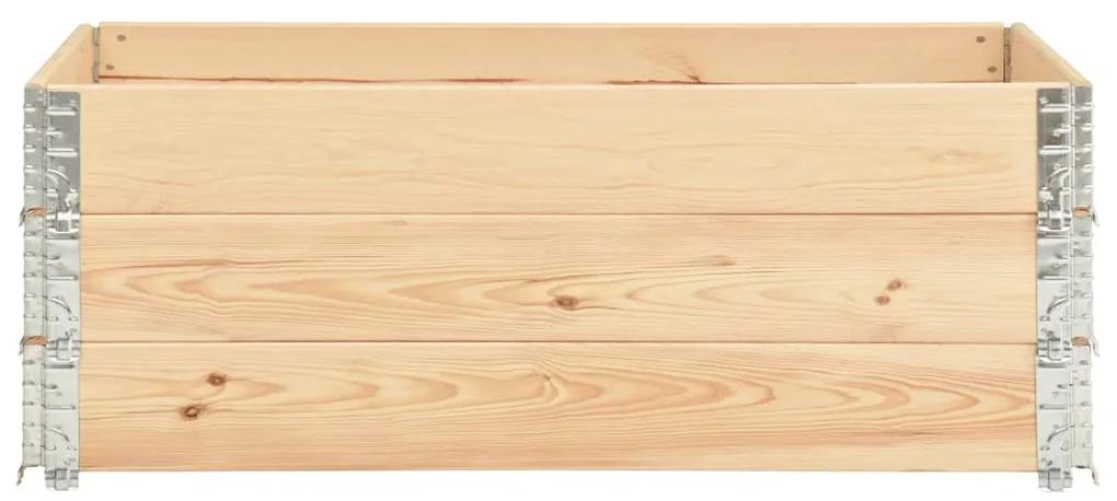vidaXL Paletové nástavce 3 ks 50 x 150 cm masivní borové dřevo