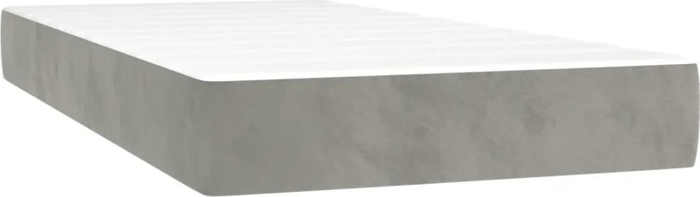 vidaXL Taštičková matrace střední tvrdost 120x190x20 cm samet [4007159] Barva: Černá