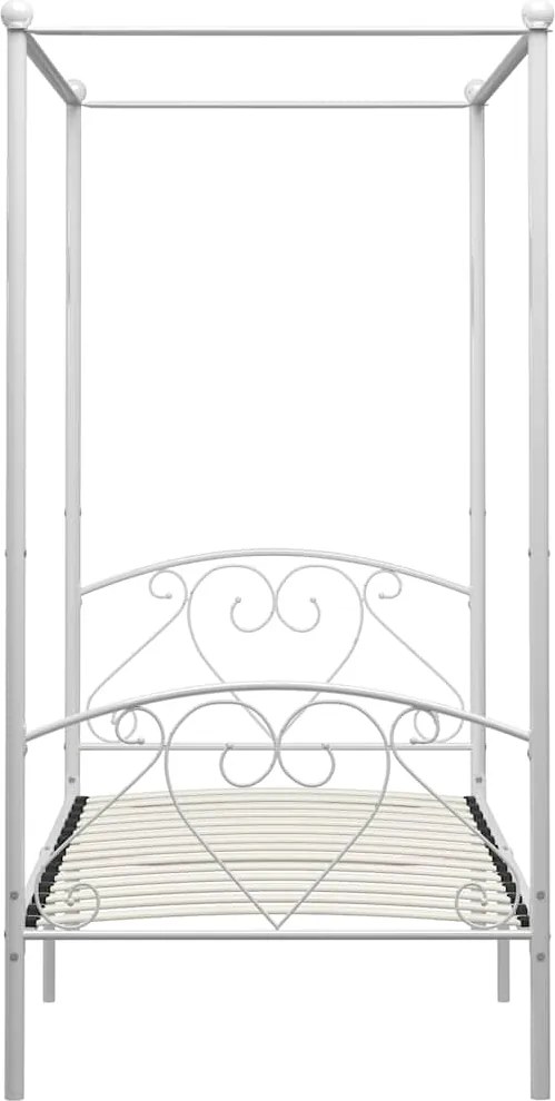 Rám postele s nebesy bílý kovový 120 x 200 cm 284428