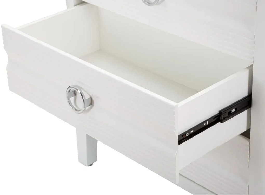 Designová komoda Hahnunah 81 cm bílá