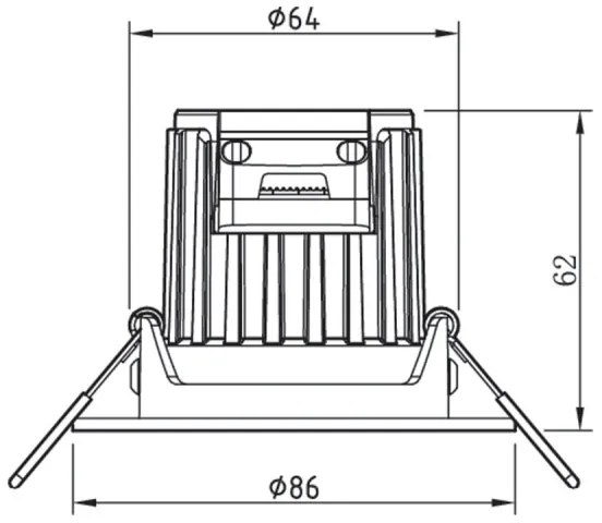 Philips - LED Stmívatelné koupelnové svítidlo ABROSA 1xLED/9W/230V IP44