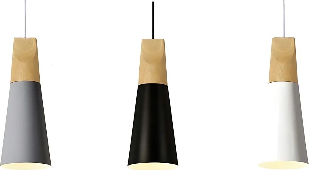 Toolight Toolight, Stropní svítidlo SCANDI B, bílá - hnědá, OSW-00151