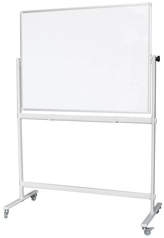 Mobilní otočná tabule Revolver NEW 150 × 100 cm, bílá