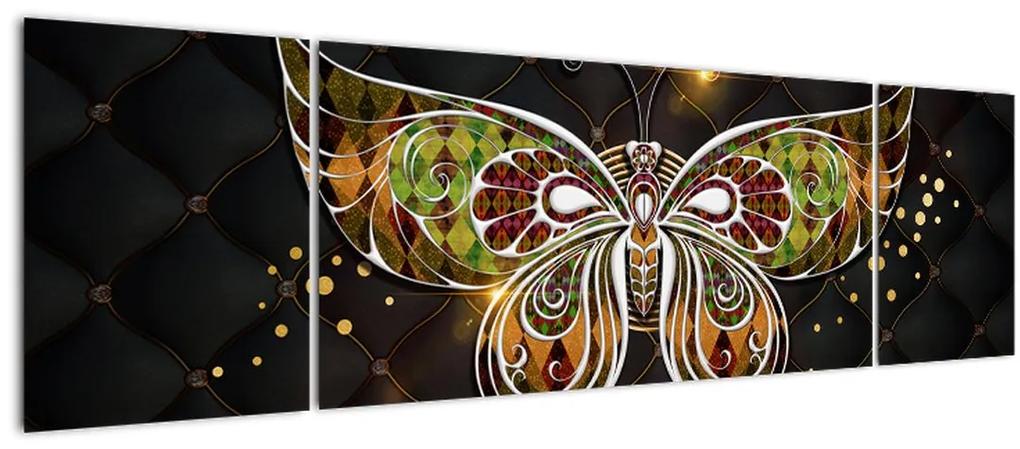 Obraz - Kouzelný motýl (170x50 cm)