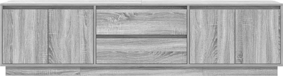 TV skříňka s LED světly šedá Sonoma 193,5x41x50 cm 3328440