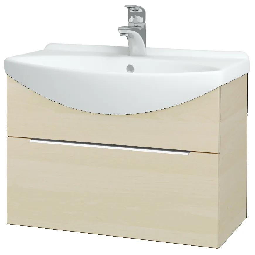 Dřevojas Koupelnová skříň TAKE IT SZZ 65 Varianta: N01 Bílá lesk / Úchytka T04 / N07 Stone