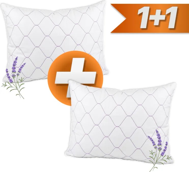 Levandulový polštář 70x90 antialergický prošívaný EMI 1+1 ZDARMA