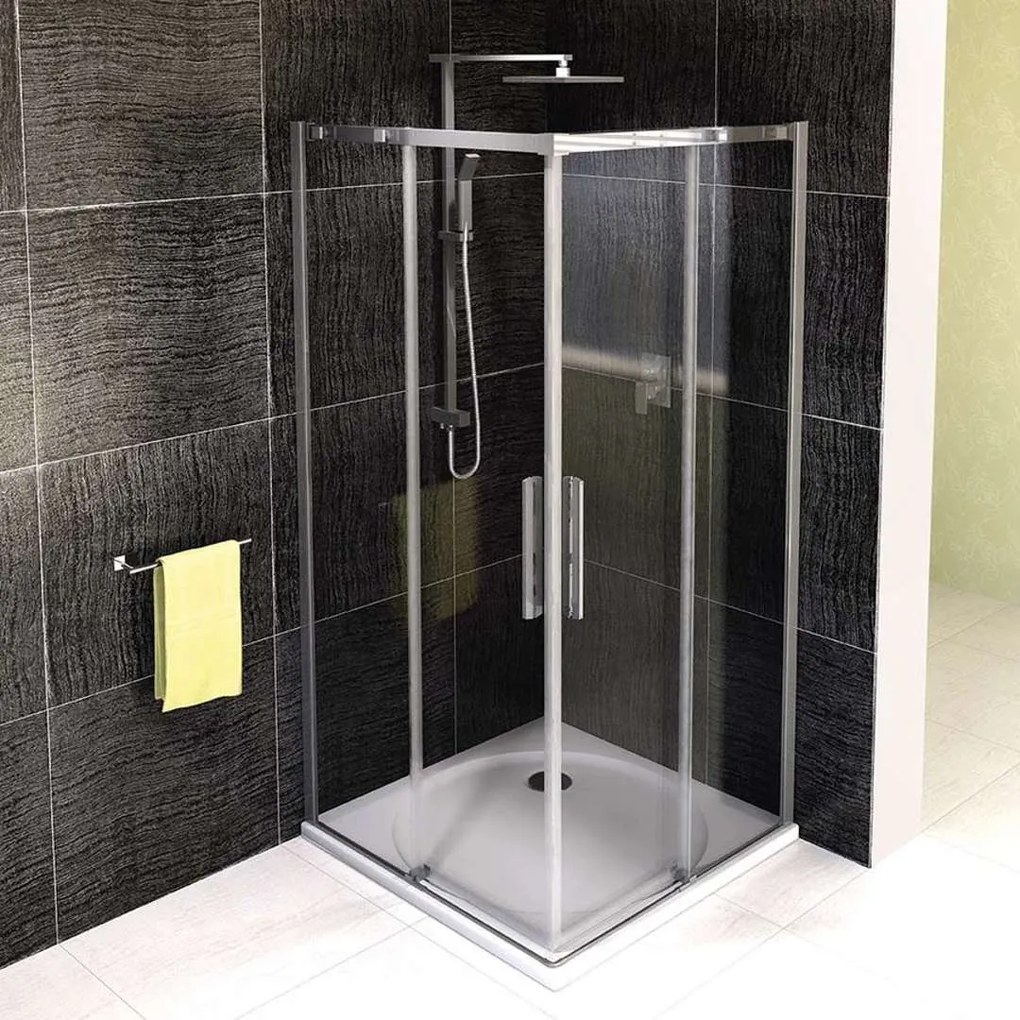 Polysan Altis - Sprchový kout 90x90 cm, Antidrop, čiré sklo/chrom AL1590CAL1590C