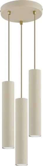 Brilagi - Lustr na lanku TUBE 3xGU10/15W/230V béžová/zlatá