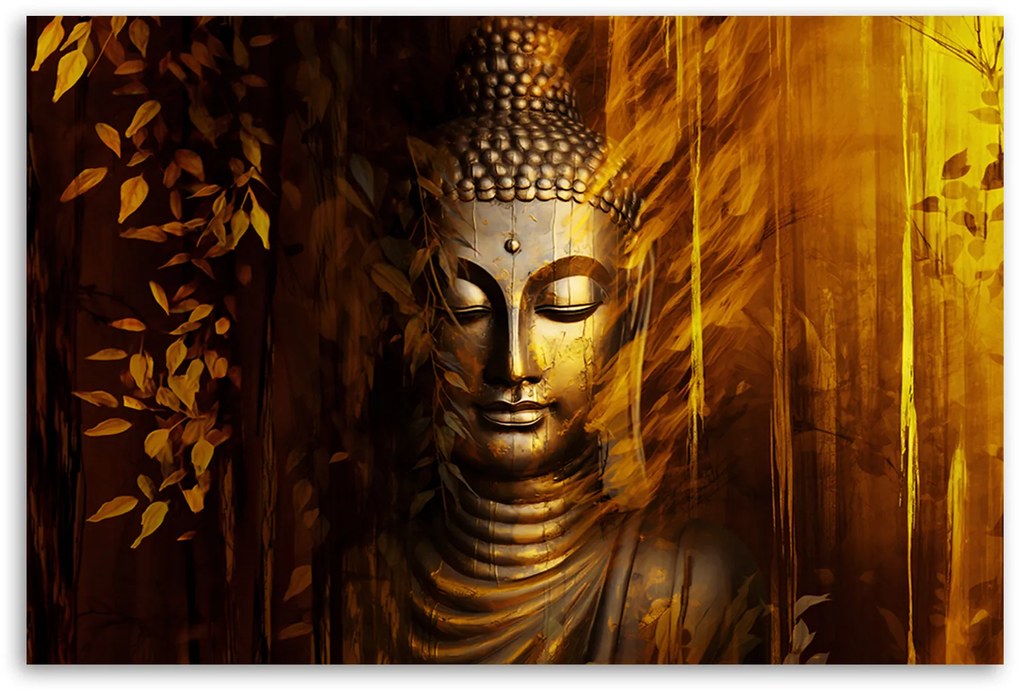 Gario Obraz na plátně Skrytý zlatý Budha Rozměry: 60 x 40 cm