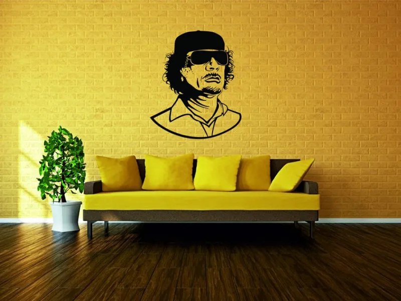 Samolepka na zeď- Muammar Kaddáfí