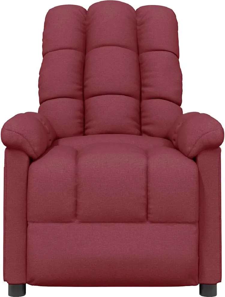 Masážní křeslo vínové textil 289809