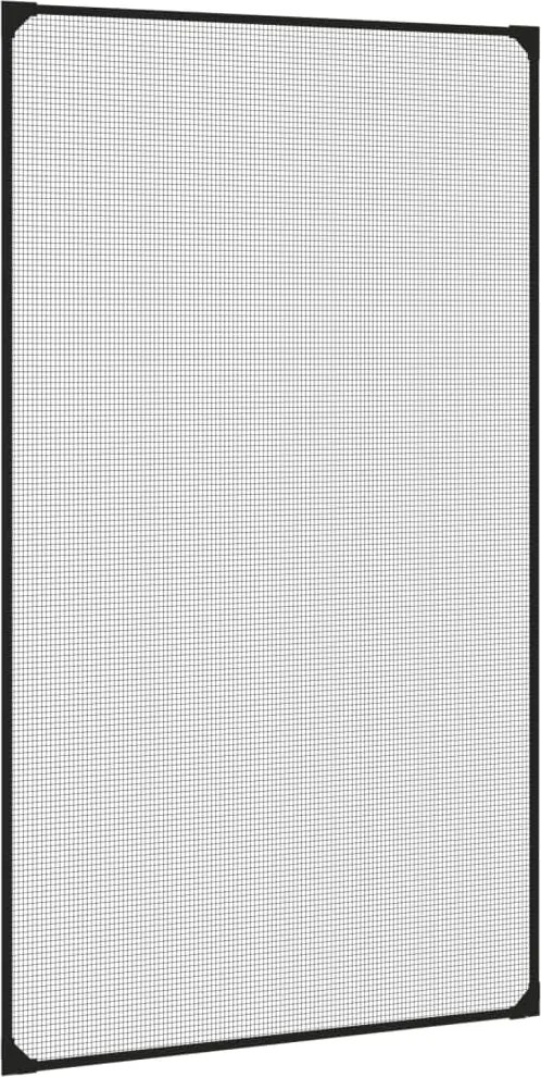 Magnetická okenní síť proti hmyzu antracitová 80 x 140 cm 153848