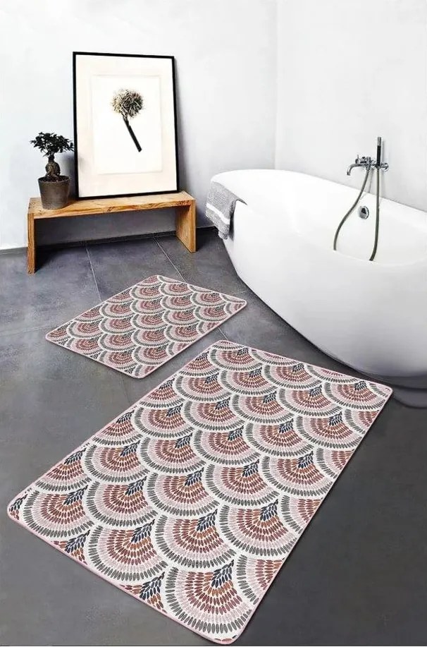 Sametové koupelnové předložky v sadě 2 ks 60x100 cm – Mila Home