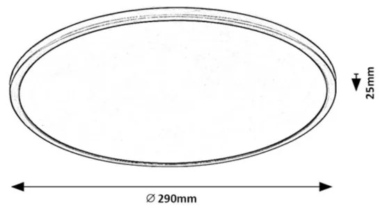 Rabalux 71156 - LED Stmívatelné stropní svítidlo EZIO LED/18W/230V 3000K 29 cm