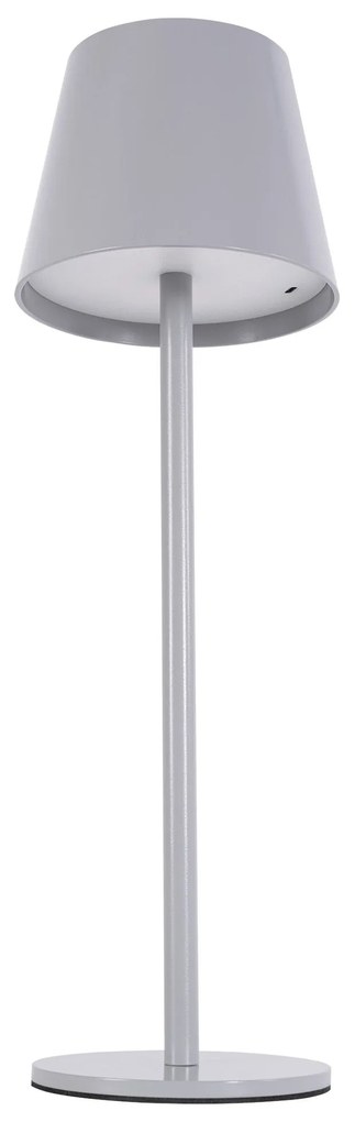 Toolight Toolight, dotyková LED noční stolní lampa 5W, 3 barvy světla, USB napájení, APP1369-T GREY, šedá, OSW-08631