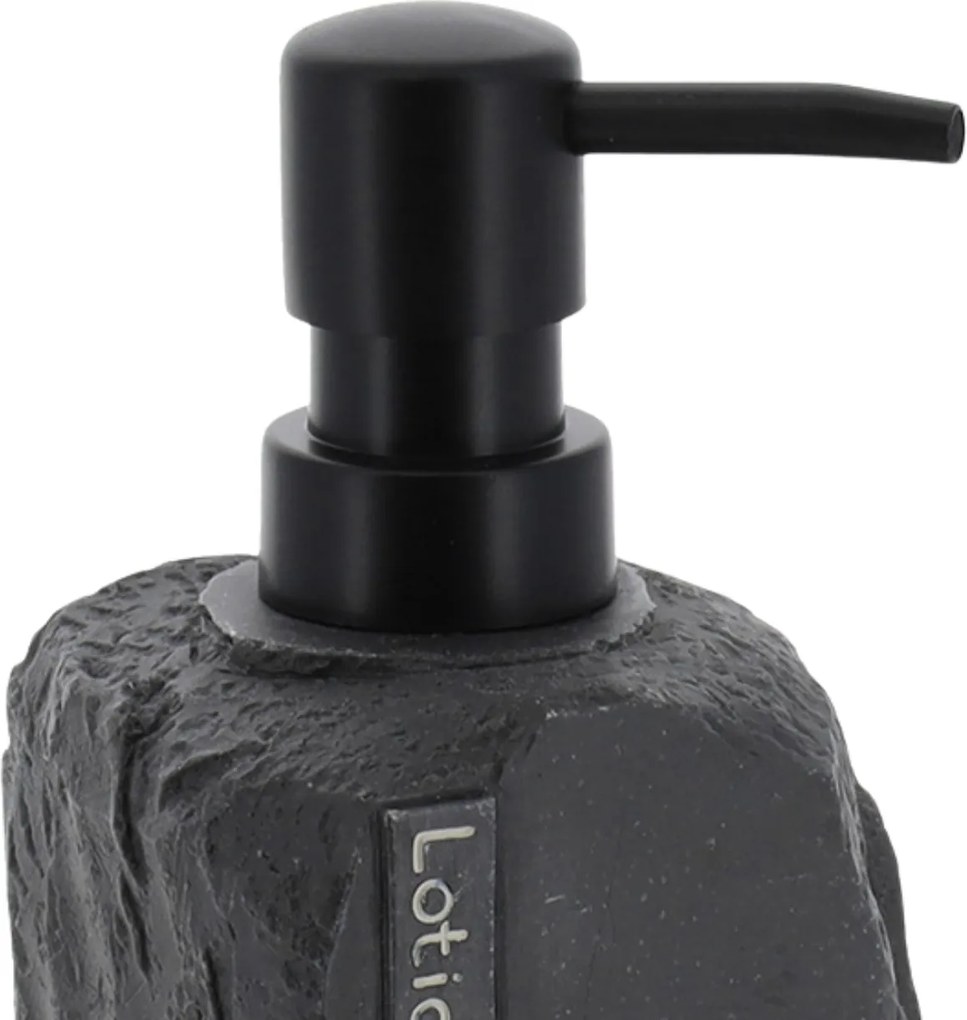 Dávkovač mýdla Paola, černá/s černými prvky, 400 ml