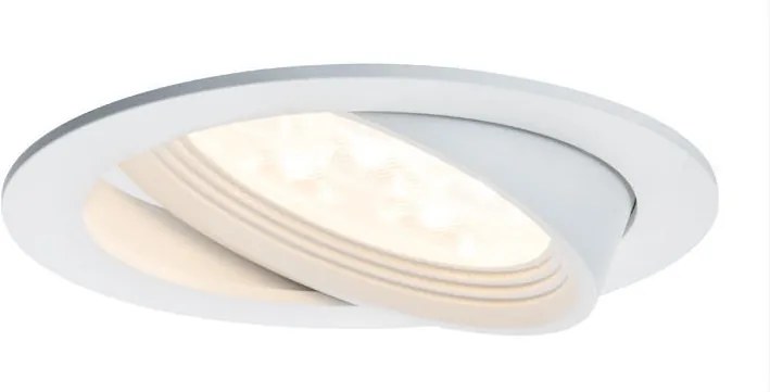 Paulmann 92602 Premium Line Albina, výklopná bodovka v bílé úpravě, 1x7,2W LED, prům. 12,5cm