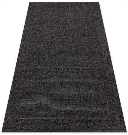 Dywany Luszczow Kusový koberec TIMO 5000 SISAL venkovní rám černý Rozměr koberce: 120 x 170 cm