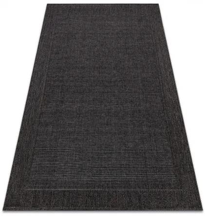 Dywany Luszczow Kusový koberec TIMO 5000 SISAL venkovní rám černý Rozměr koberce: 80 x 150 cm