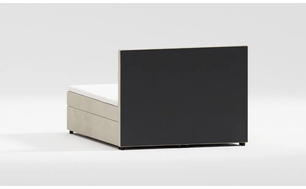 Béžová boxspring postel s úložným prostorem 160x200 cm Lola – Ropez