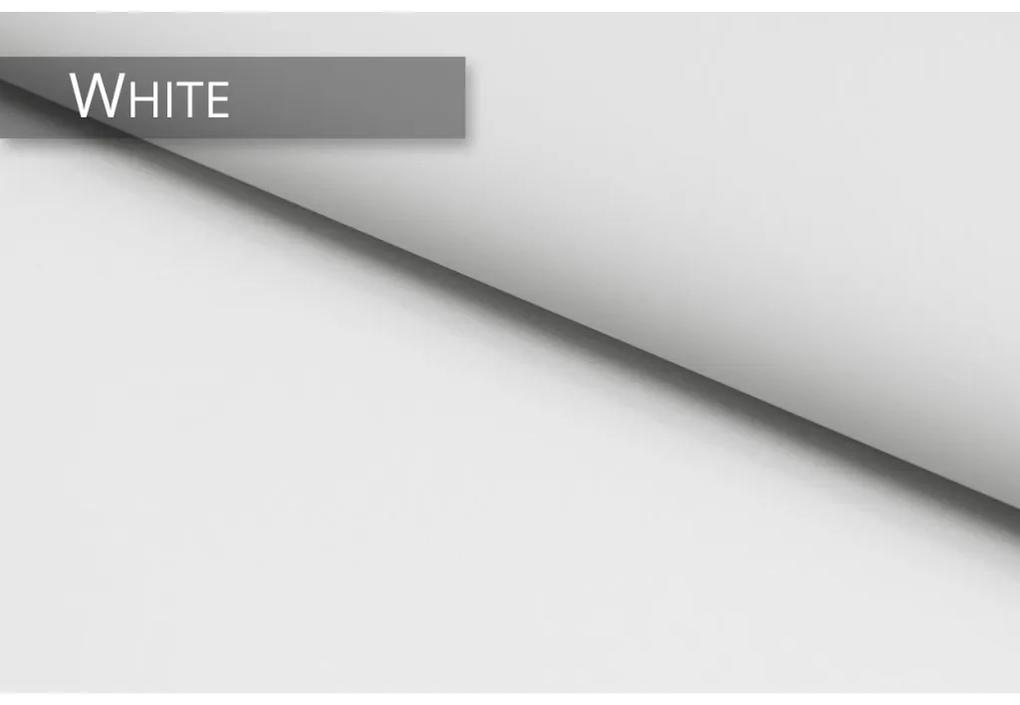 Dekodum Zatemňovací roleta v bílé kazetě, barva látky White Šířka (cm): 53, Výška (cm): Standardní (do 150 cm), Strana mechanismu: Práva