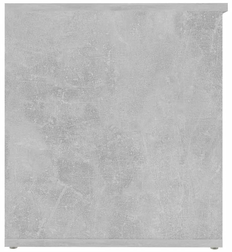 Úložná truhla Eraldo - 84x42x46 cm | betonově šedá