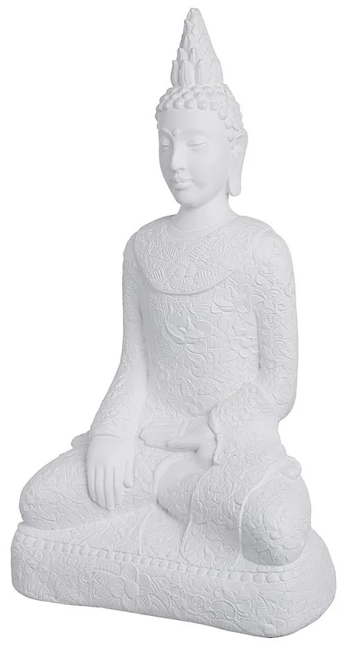 Butlers BUDDHA Soška 60 cm - bílá