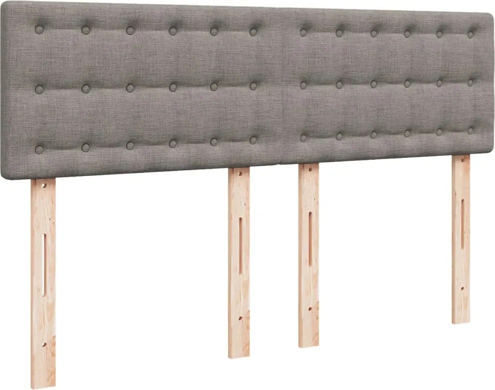 Box spring postel s matrací taupe 140x190 cm textil 3288201