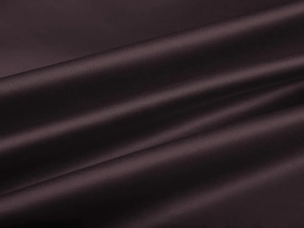 Biante Saténový závěs LUX-019 Čokoládově hnědý 140x150 cm
