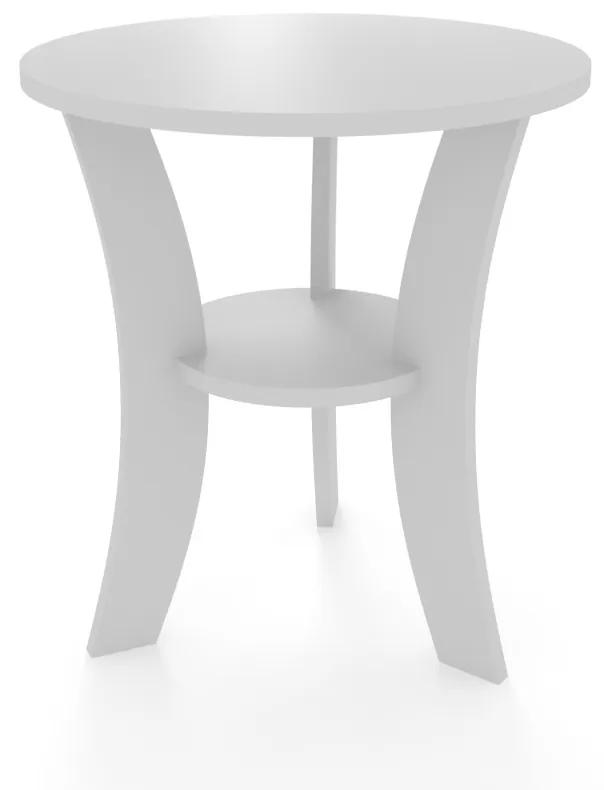 Květinový stolek ø 51 cm kruh oblé nohy Šedá