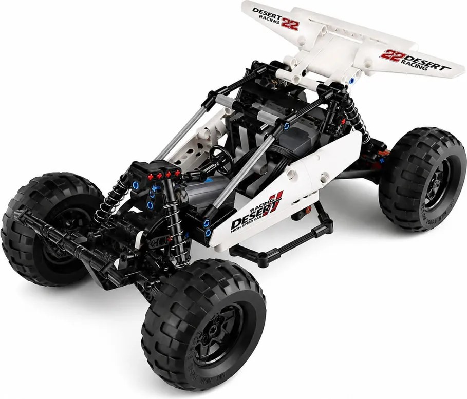 LEAN Toys Stavebnicové kostky – terénní auto s dálkovým ovládáním RC 4x4 Off Road, 409 dílů